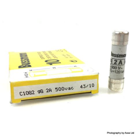 Pack Of 10 Fuses C10g2 Bussmann 2a 500vac C 10 G2 Ebay