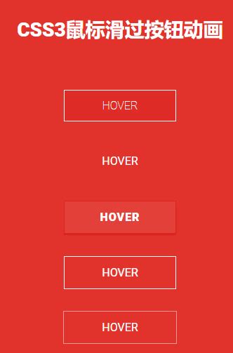 css3鼠标滑过按钮动画效果源码 就爱ui