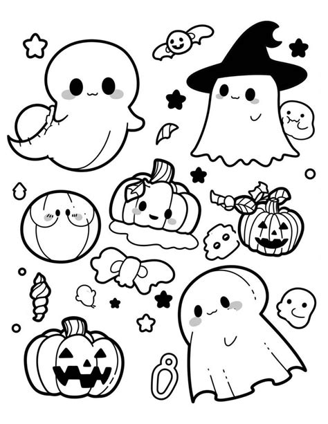 Free Cute Halloween Coloring Pages Print And Fun Free Coloring Pages
