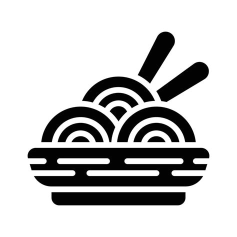 Perfectly Designed Icon Of Noodles Bowl In Modern Style Chinese Food