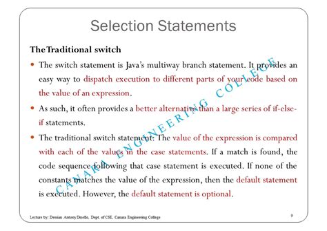 Control Statements In Java Ppt