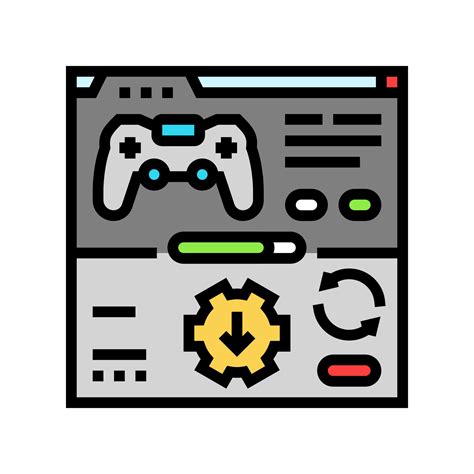 Updates Game Development Color Icon Vector Illustration 34789337 Vector