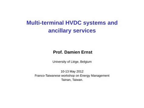 PDF Multi Terminal HVDC Systems And Ancillary Services DOKUMEN TIPS