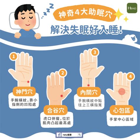 神奇4大助眠穴解決失眠好入睡 Heho健康