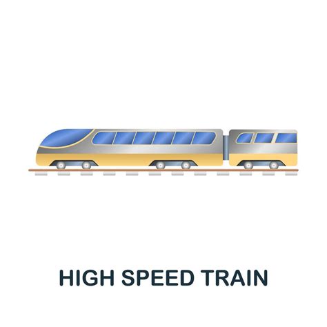 High Speed Train Icon 3d Illustration From Future Technology
