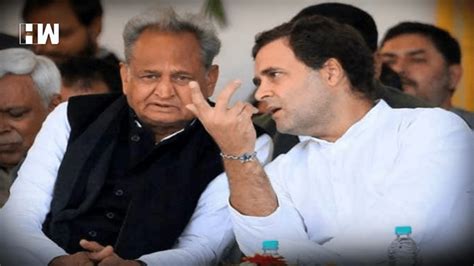 In Veiled Message To Ashok Gehlot Rahul Gandhi Emphasises On One