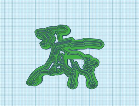 Stl File Pokemon Zygarde Cookie Cutters・3d Printer Design To Download