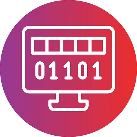 Estilo Del Icono De Diseño Vectorial En Bytes Vector Premium