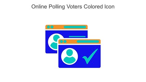 Online Polling Voters Colored Icon In Powerpoint Pptx Png And Editable Eps Format PPT Slide