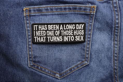 Long Day Need A Hug That Turns To Sex Patch Naughty Patches