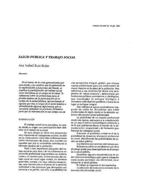 Sp Y Ts Ana Isabel Ruiz Rojas Pdf