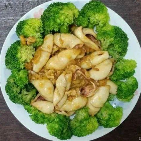 一帆的厨房西兰花拌椒盐鱿鱼 酥脆鲜香的经典吃法 汕头 维生素 料酒