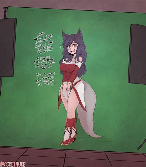 Rule 34 Ahri Animal Ears Breast Expansion Breasts Cosplay Critnuke Dialogue Female Growth