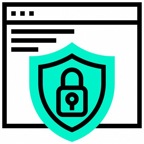 Application Protection Security Shield Web Website Icon Download