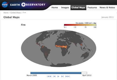 Earth Observatorys Fire Mapping Geocurrents