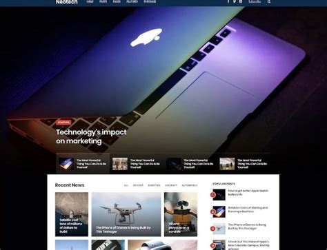 35 best responsive news website templates website template technology impact templates