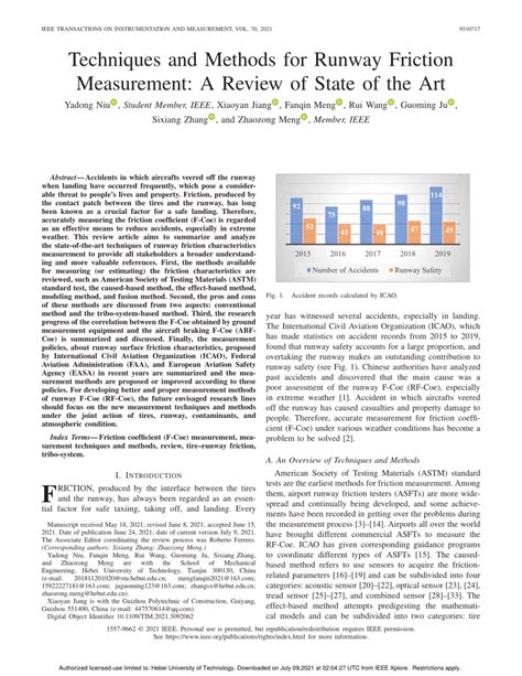 Pdf Techniques And Methods For Runway Friction Measurement A Review Of State Of The Art