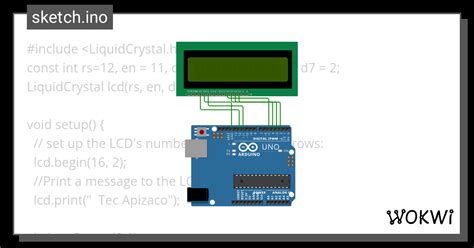 Lcd Tec Wokwi ESP32 STM32 Arduino Simulator