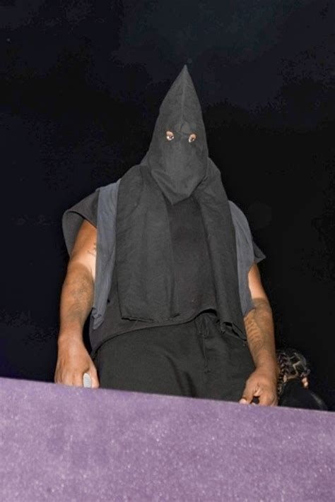 Get Her Off The Stage” Ku Klux Klan Hood Worn By Kanye West Next To