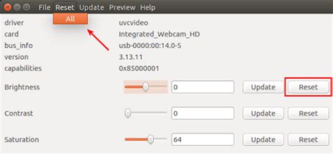 Перевернуть камеру на ноутбуке Ubuntu