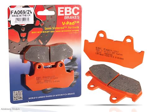 V Pad Ebc Fa036v In Metallo Semi Sinterizzato Con Abe Per Suzuki Gs Gsx