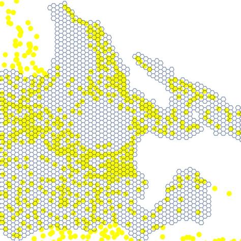 Hexagonal Bins Mimics How Data Are Stored In Hexagon Shaped Beehive Download Scientific