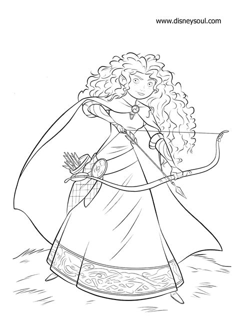 Princesas Disney Dibujos Para Colorear De Brave