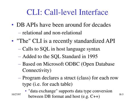 PPT Embedded SQL And The CLI PowerPoint Presentation Free Download ID