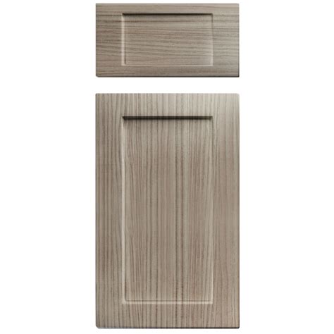 Heartland Striped Grey Woodgrain Refacing Door Sample