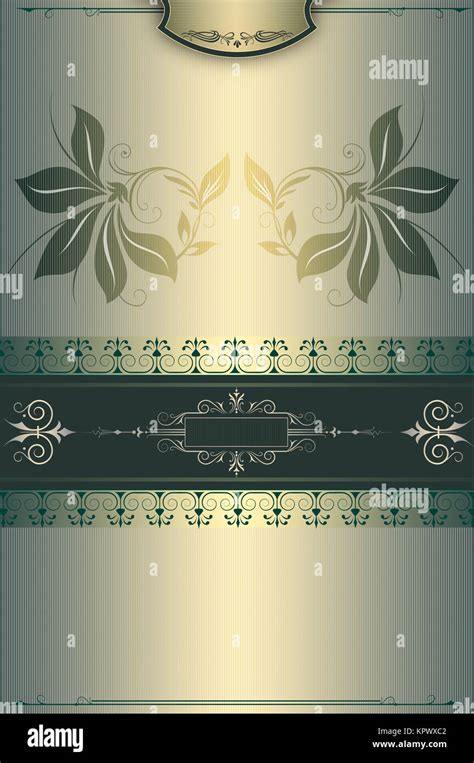 Decorative Vintage Background With Elegant Patterns And Frame For The