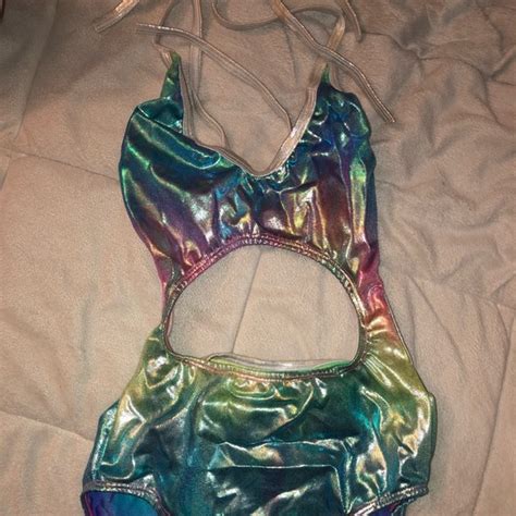Iheartraves Other Oceanmoon Iridescent Bodysuit Poshmark