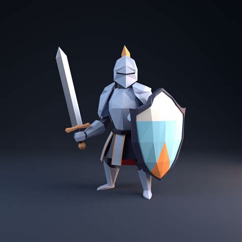Low Poly Knight I Made In Blender 3d Not Ai By Suagulishusr On Deviantart