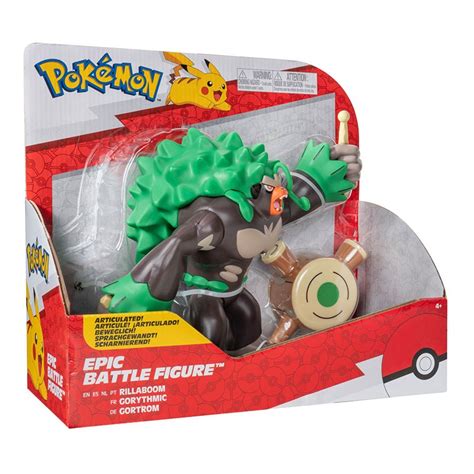 Articulated Rillaboom Pokémon Epic Battle Figure Action Toy
