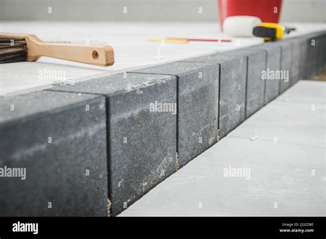 Industrial Theme Building Concrete Bricks Pathway With Different