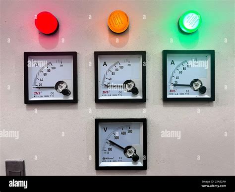 Classic Vintage Voltmeter Gauge On Electricity Control Panel Electric Control Panel Enclosure