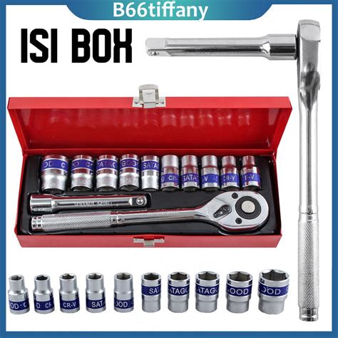 Jual Kunci Shock Set Suksestech Obeng Kunci Socket Set 12 Pcs Socket 8