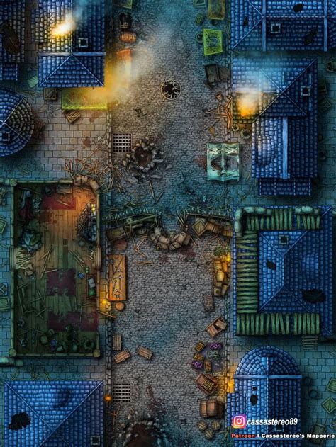 City Street Siege Map Dnd World Map Fantasy World Map Dungeon Maps