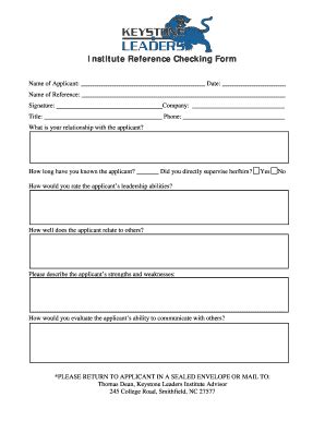 Fillable Online Johnstoncc Sample Reference Checking Form Johnston Community College Fax Email