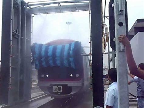 Dmrc Project Cxl Installed Fully Automatic Train Washing Plant At