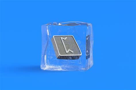 Perthro Rune In Ice Cube Stock Illustration Illustration Of Viking