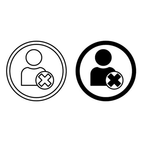 premium vector icons delete user