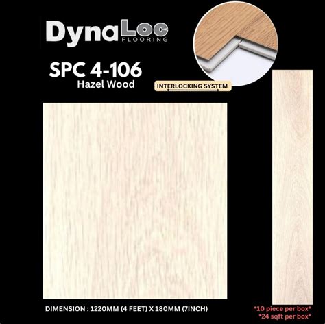 SPC Flooring SPC Vinyl Click 4mm - Hazel Wood ( SPC4-106 ) 4mm SPC ...