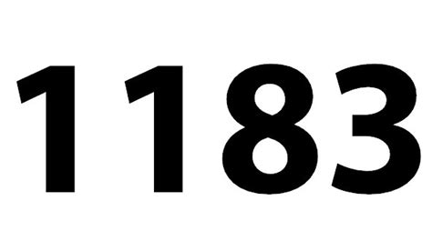 Zahl 1183