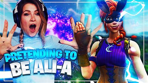 Pretending To Be Ali A Fortnite Battle Royale Kittyplays Youtube