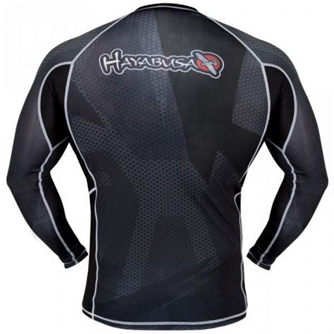 Купить Рашгард Hayabusa Metaru 47 Silver Rashguard Longsleeve - Black ...