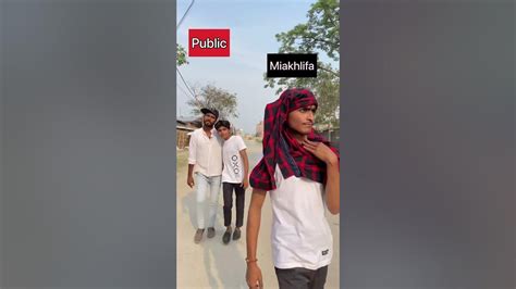 मियाखलिफा के पिछे पब्लिकytshorts Comedy Tiktok Viral Trending
