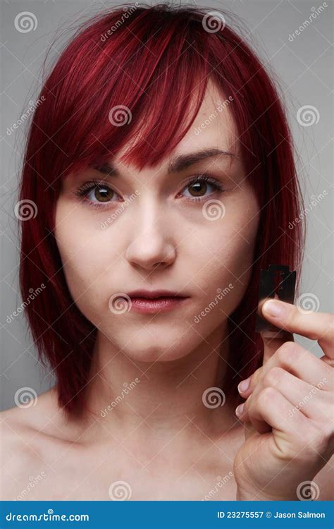 Woman And A Blade Stock Image Image Of Smooth Face