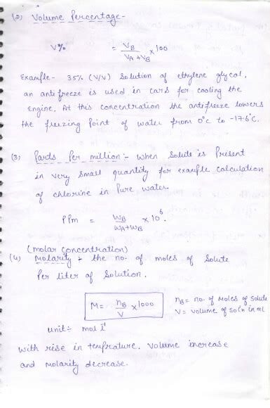 12th Class Chemistry Chapter Solution Handwritten Notes Pdf Shn Notes Shop Handwritten