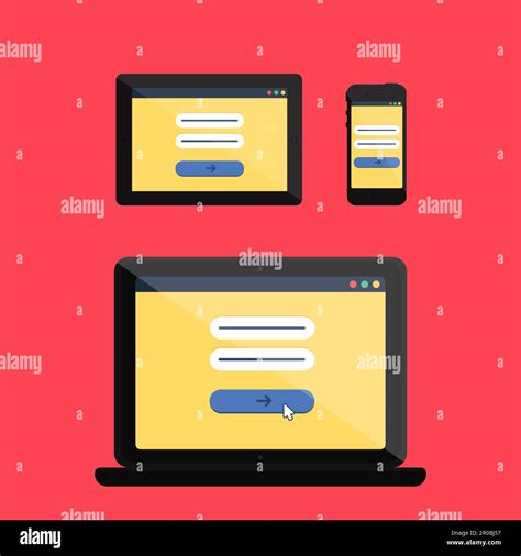 Adaptive Web Template And Gadget Elements For Site Form Of Email