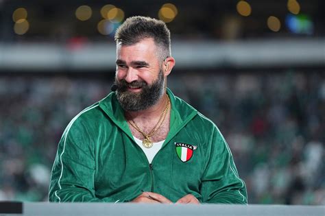 Jason Kelce Explains Why His Velour Tracksuit Featured Italian Patches